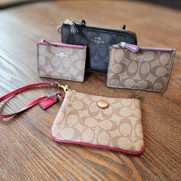 Coach | Bags | Coach Coin Purses Mini Card Wallets Set Of 4 | Poshmark